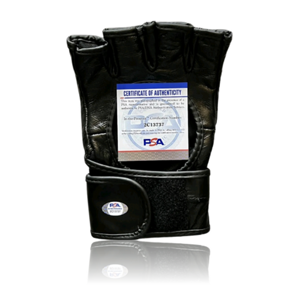 Khamzat Chimaev Hand Signed MMA Glove with PSA Certification in Deluxe ...