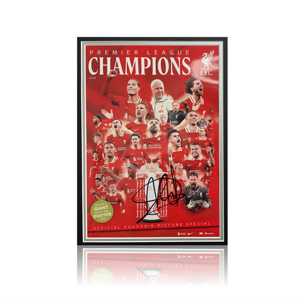 Arne Slot Hand Signed Liverpool 2024-25 CHAMPIONS Programme In Deluxe ...