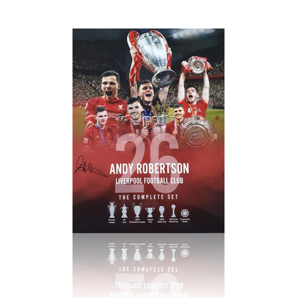 Andy Robertson Hand Signed 12" X 16" Montage in Classic Frame – AAA ...