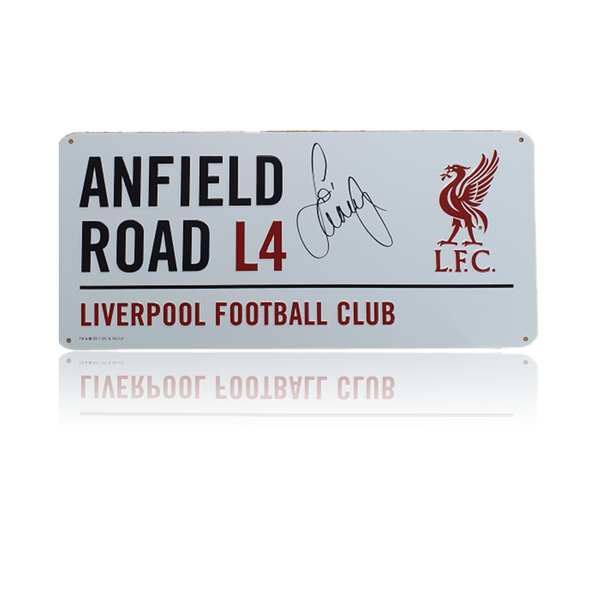 Jamie Carragher Signed Anfield Road Sign in Deluxe Classic Frame – AAA ...