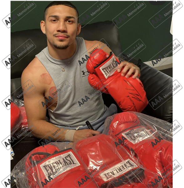 Teófimo 'THE TAKEOVER' López Hand Signed Red 'Everlast' Glove – AAA ...