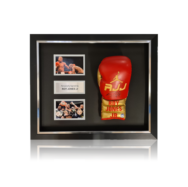 Roy Jones Jr (RJJ) Red Boxing Glove In Deluxe Acrylic Dome Frame – AAA ...